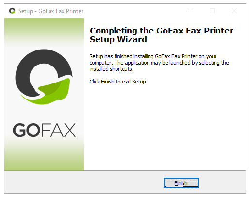 Installing the GoFax print driver on your computer
