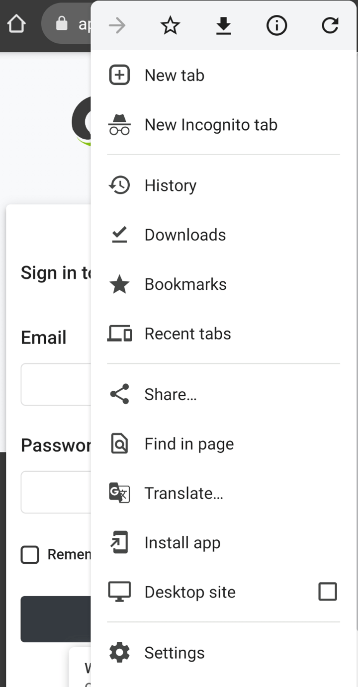 Installing the GoFax App on your mobile device